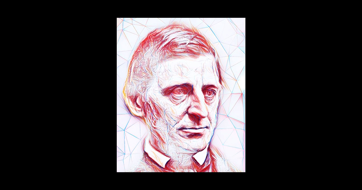 Ralph Waldo Emerson Portrait | Ralph Waldo Emerson line art - Ralph ...