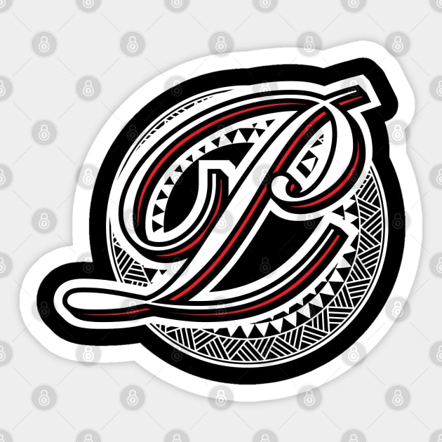 Letter P - Letter P - Sticker | TeePublic