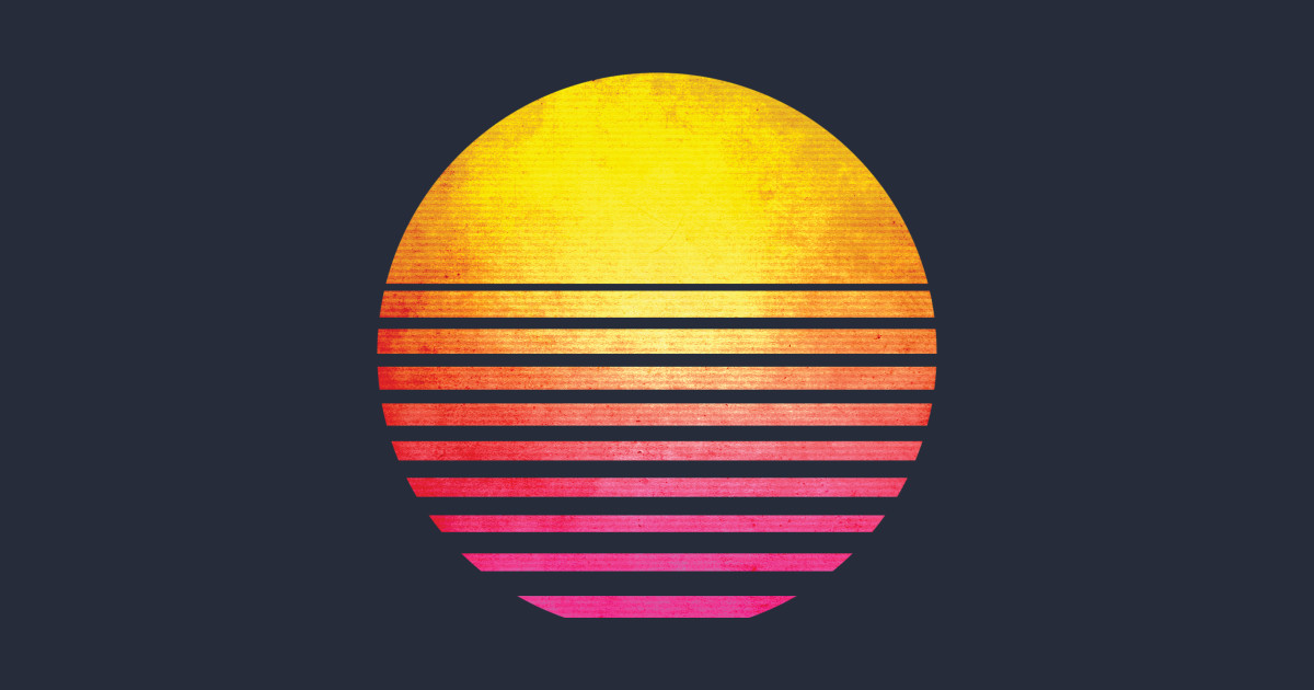 Retro 1980s Eighties Symbol Sun - Retro Sunset - Tapestry | TeePublic