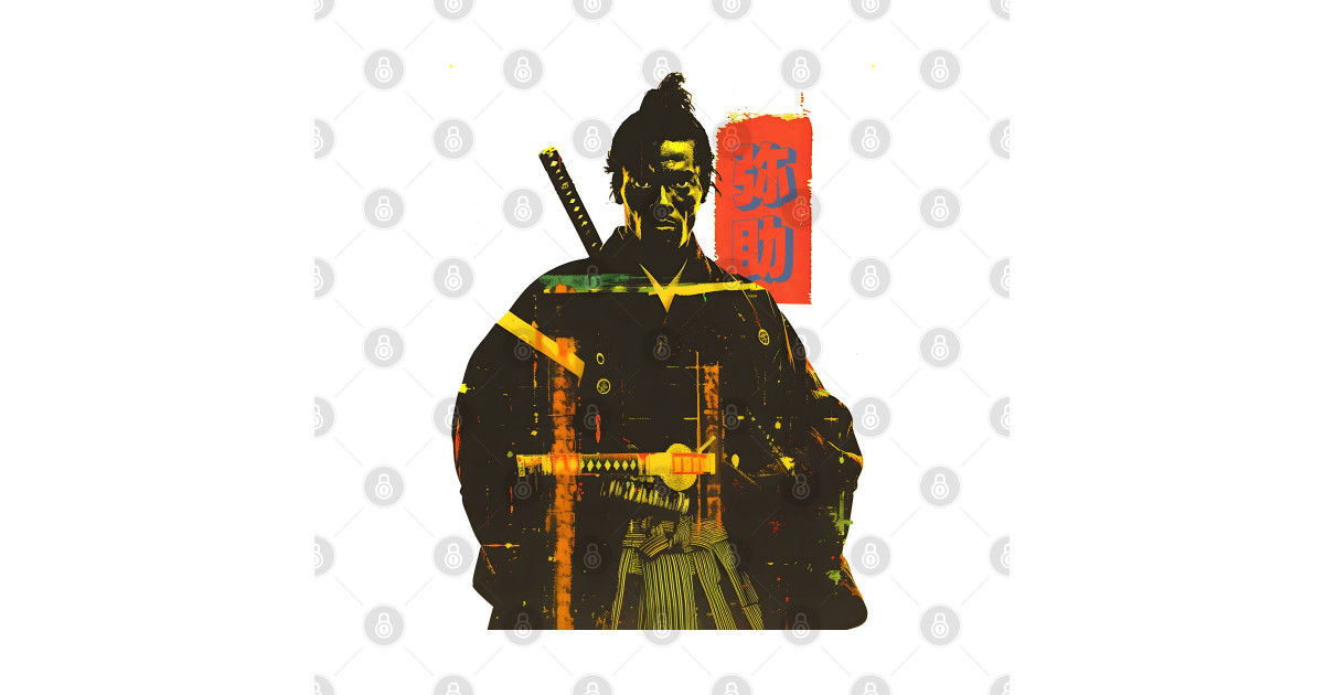 Yasuke Black Samurai in 1579 Feudal Japan No. 11 on a light (Knocked ...