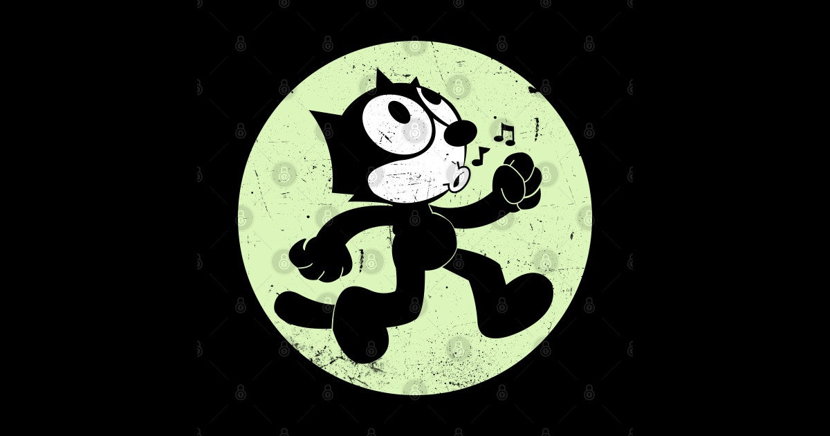 Felix The Cat Walking - Felix The Cat - Sticker | TeePublic