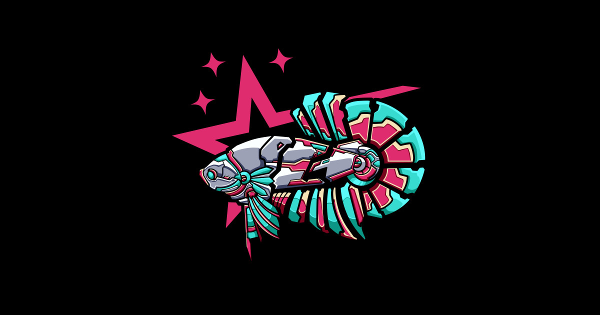 mecha betta fish robot - Betta Fish - Posters and Art Prints | TeePublic