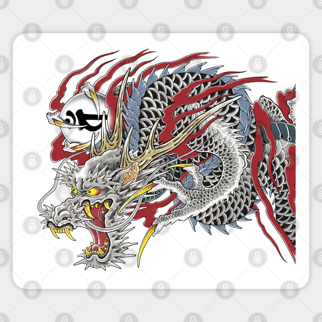 Kiryu Kazuma dragon tattoo - Yakuza Tattoo - Sticker | TeePublic