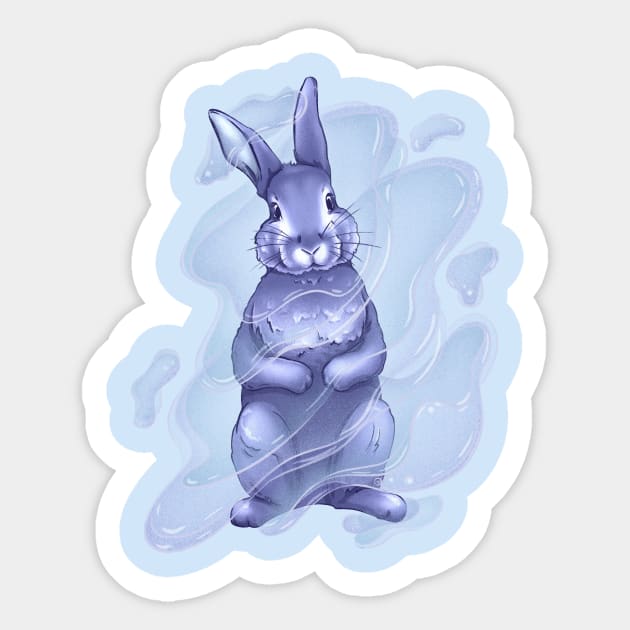 The Year of the Blue Water Rabbit 2023 - Rabbit - Sticker | TeePublic