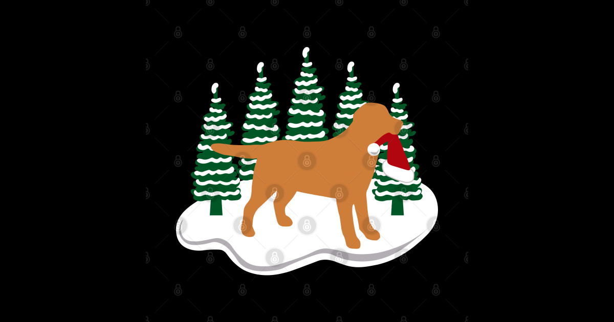Fox Red Labrador Snow and Christmas - Fox Red Labrador Christmas ...