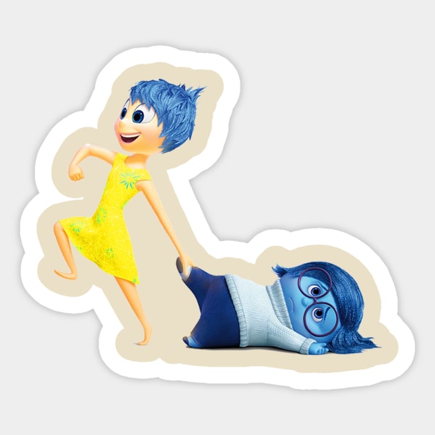 joy and sadness - Inside Out - Sticker | TeePublic