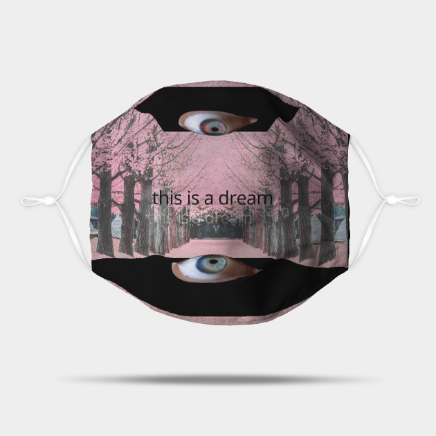 Weirdcore Aesthetic Sakura Cherry Blossom Big Eyes - Weirdcore - Mask ...