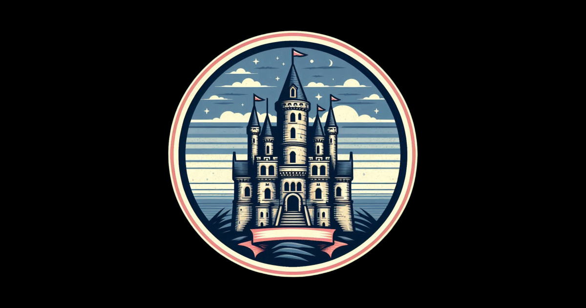 A MEDIEVAL CASTLE. - Castle - Sticker | TeePublic