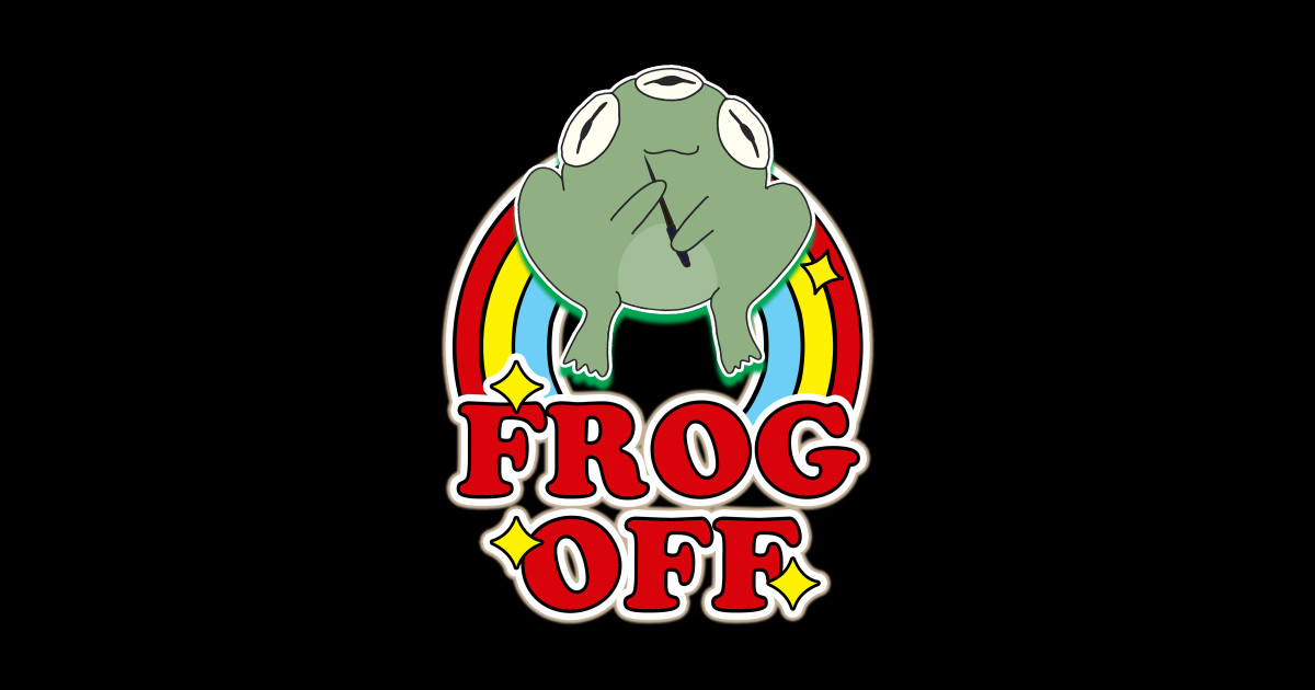 FROG OFF - Cute Animals - Sticker | TeePublic
