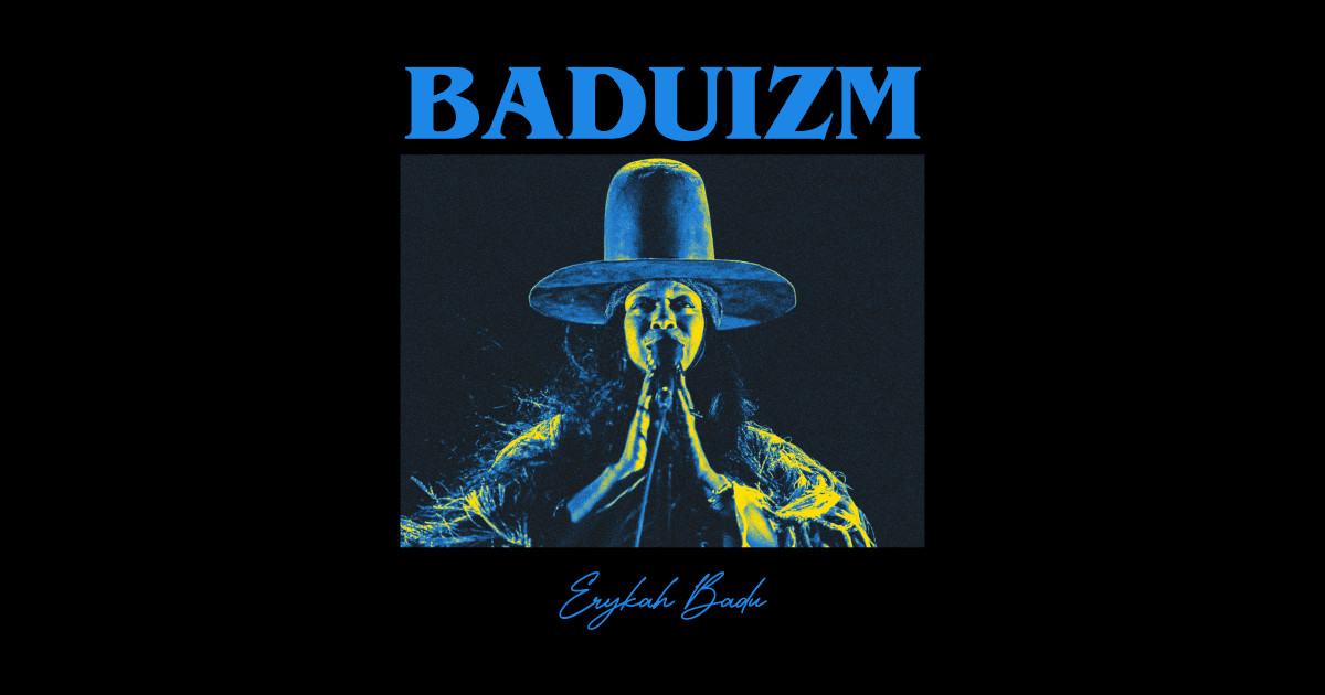 Baduizm Erykah Light Blue - Erykah Badu - Sticker | TeePublic