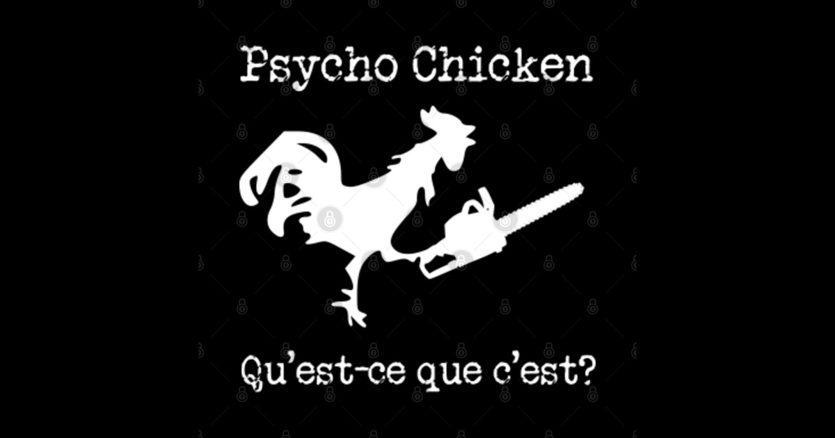 Psycho Chicken - Talking Heads - Sticker | TeePublic
