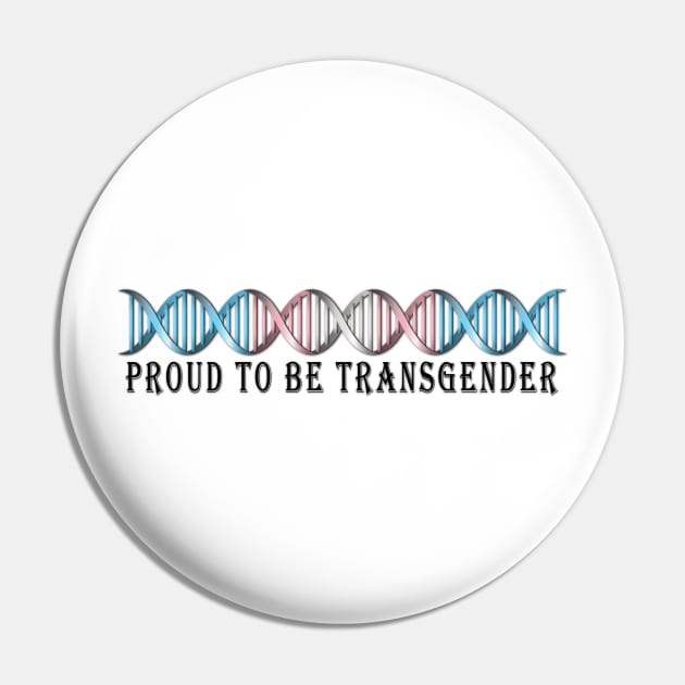 Transgender Pride Flag Colored DNA Strand - Transgender Pride - Pin ...