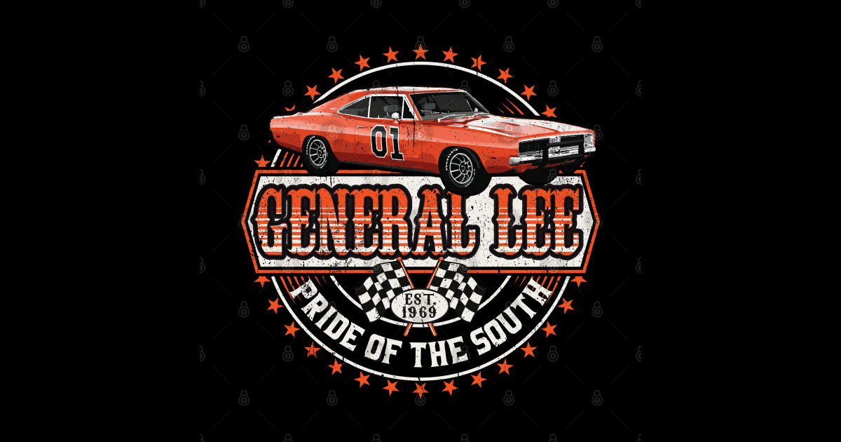 General Lee Pride of the South - General Lee Car - Sticker | TeePublic