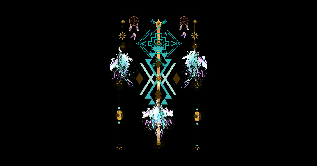 Indian azteca mayan mexican design - Aztec Pattern - Posters and Art ...