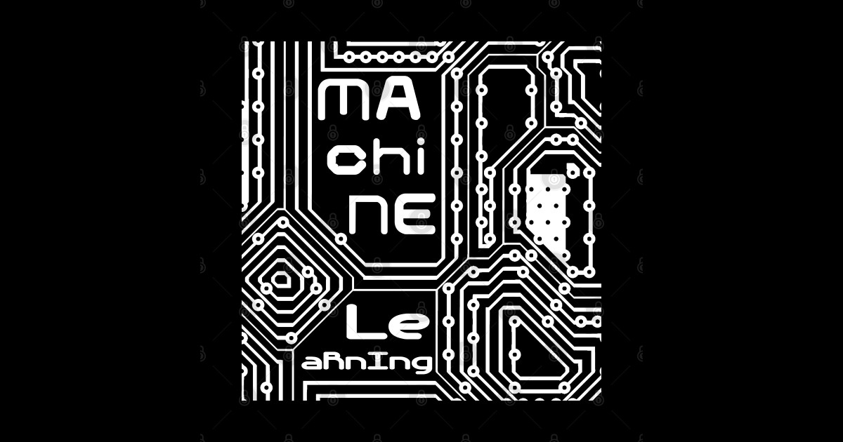 Machine Learning Computer Micro Chip White - Computer Science - Sticker ...