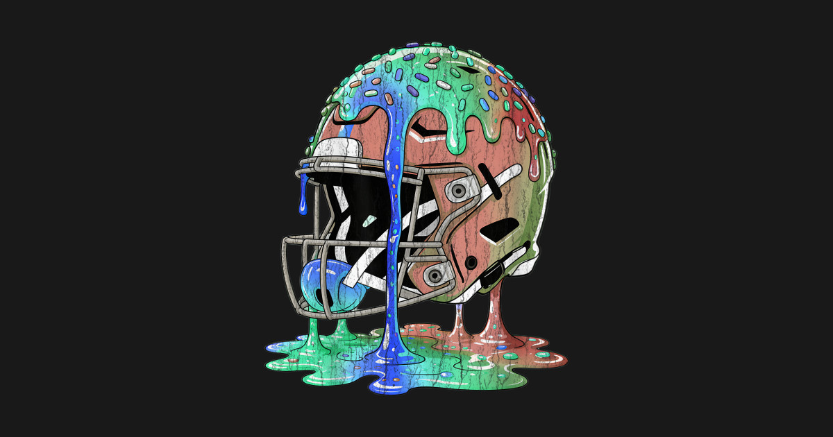 Ice Cream Drip Football Stuff Boys QB RB Lineman WR Drippy - Football ...