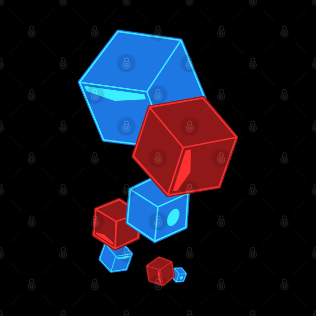 Beat Saber - Floatin' Blocks - Solid Colors - Beat Saber - Pin | TeePublic