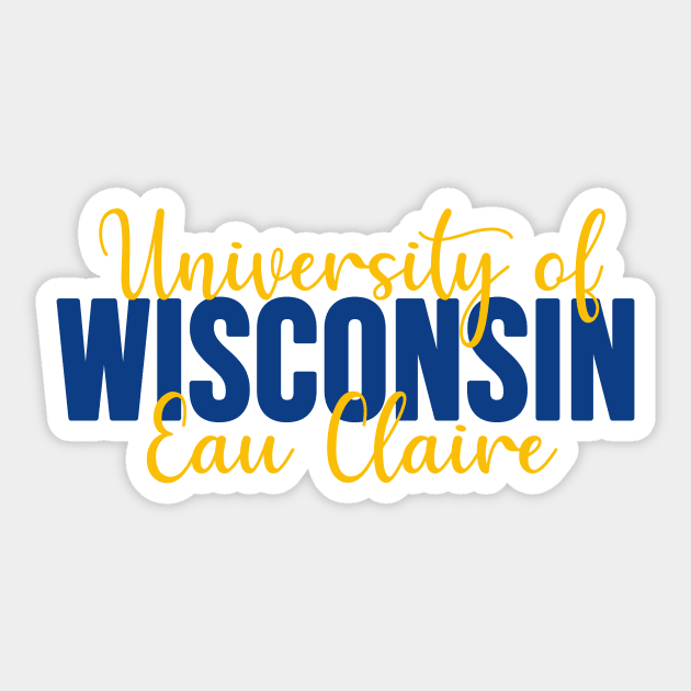 UW Eau Claire - College - Sticker | TeePublic