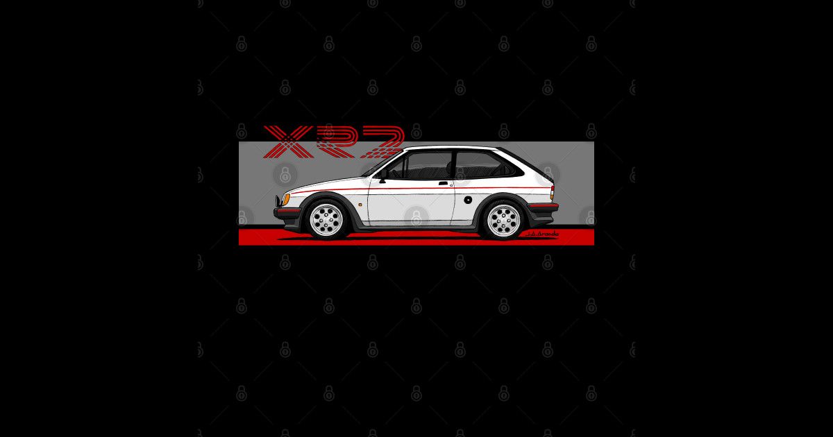 Classic hothatch - Fiesta Xr2 - Sticker | TeePublic