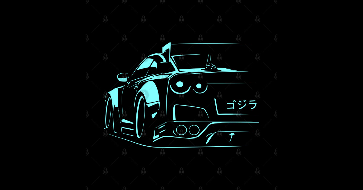 R35 GTR Skyline JDM Tuning Car - Gtr R35 - Sticker | TeePublic