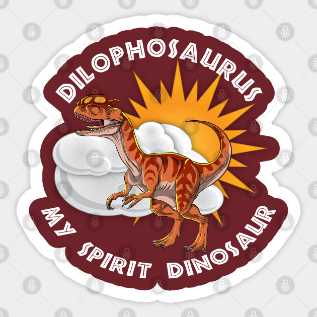 My Dilophosaurus Dinosaur Spirit Design - Dinosaurs - Sticker | TeePublic