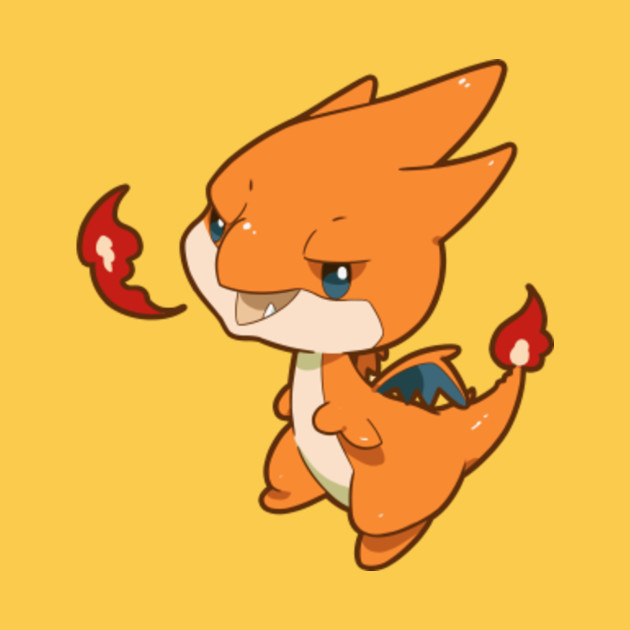 [Pokémon] Chibi Mega Charizard Y - Charmeleon - Pillow | TeePublic