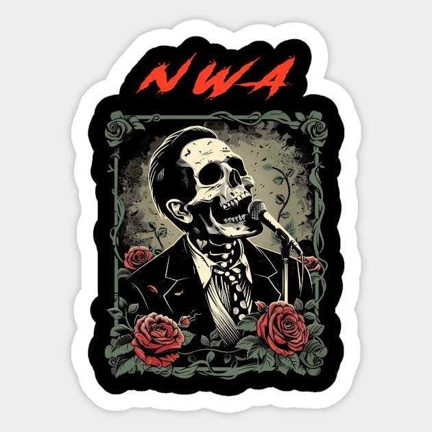 N.W.A RAPPER FAN ART - Nwa Rapper Fan Art - Sticker | TeePublic