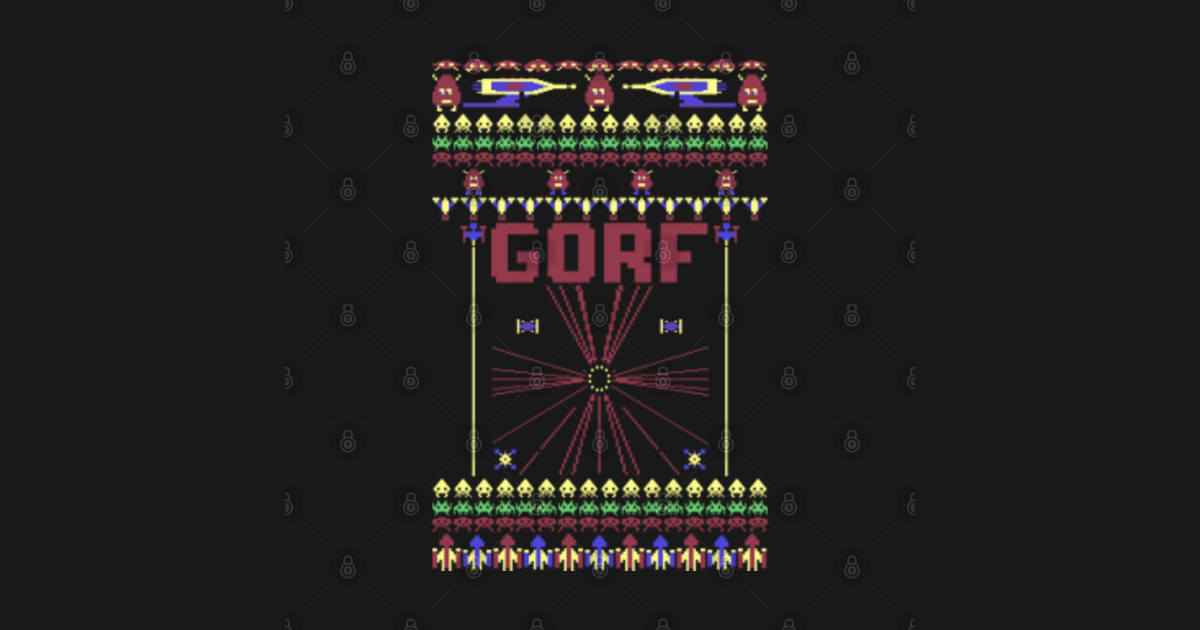 C64 GORF ugly video game Christmas sweater - Video Game Ugly Christmas ... C64 GORF ugly video game Christmas sweater - Video Game Ugly Christmas ...