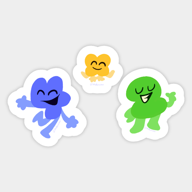 Two Four and X pack (Lineless) - Bfb - Sticker | TeePublic