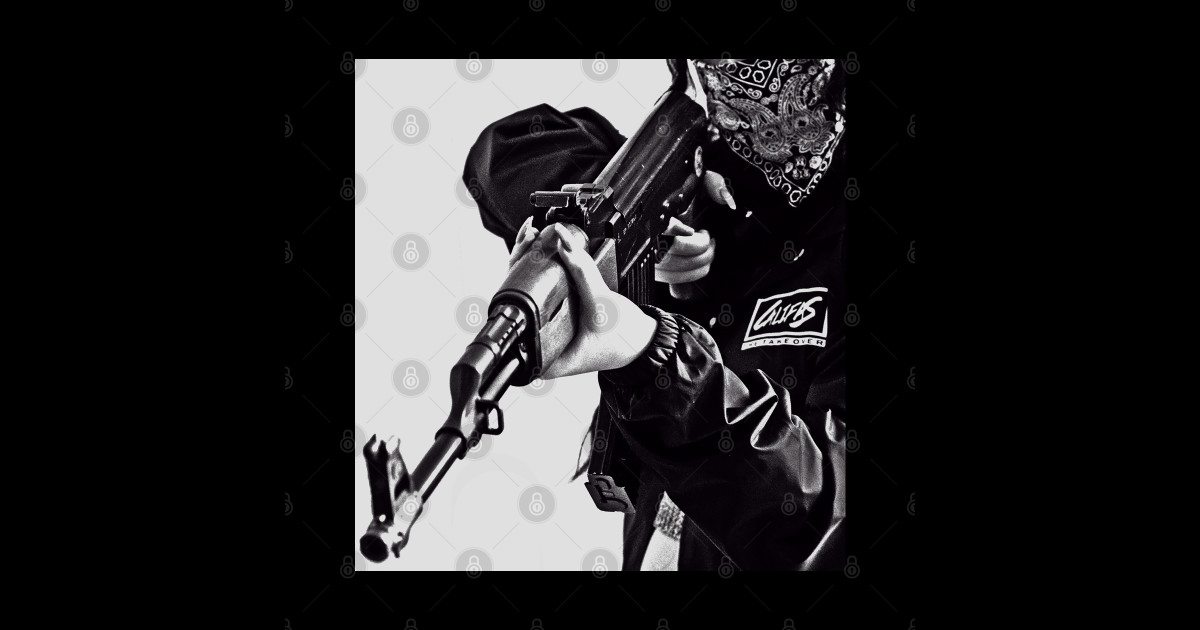 Califas Clothing Yeb1 Art Chicano Tattoo Style OG Ak-47 - Chicano ...