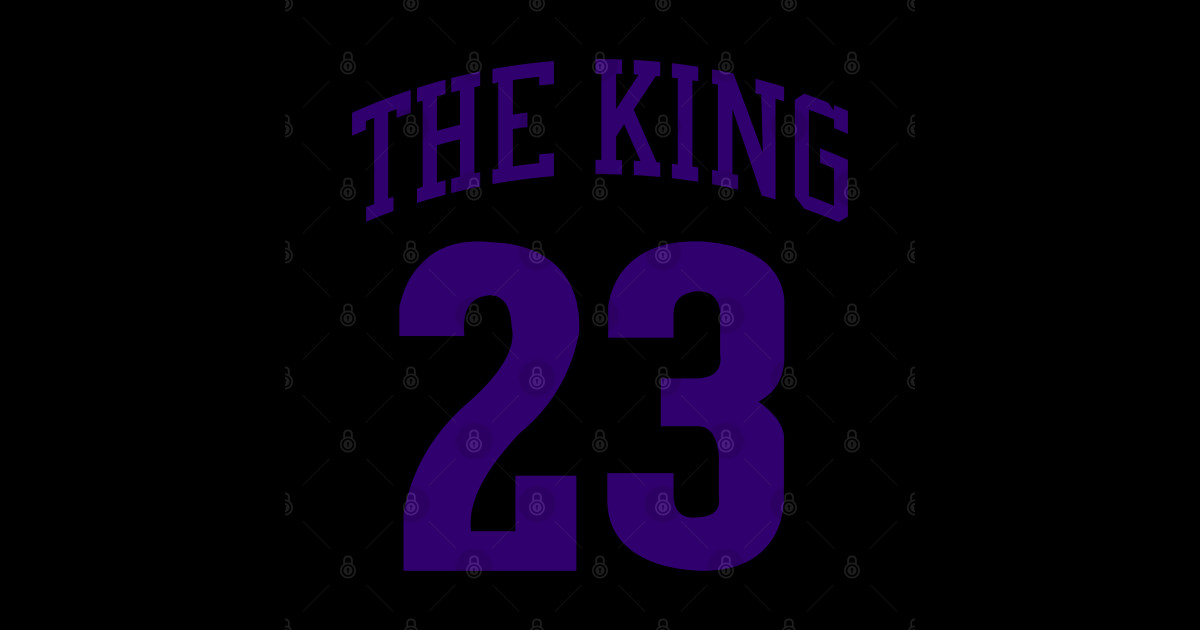 lebron james 23 the king - Lebron James - Sticker | TeePublic