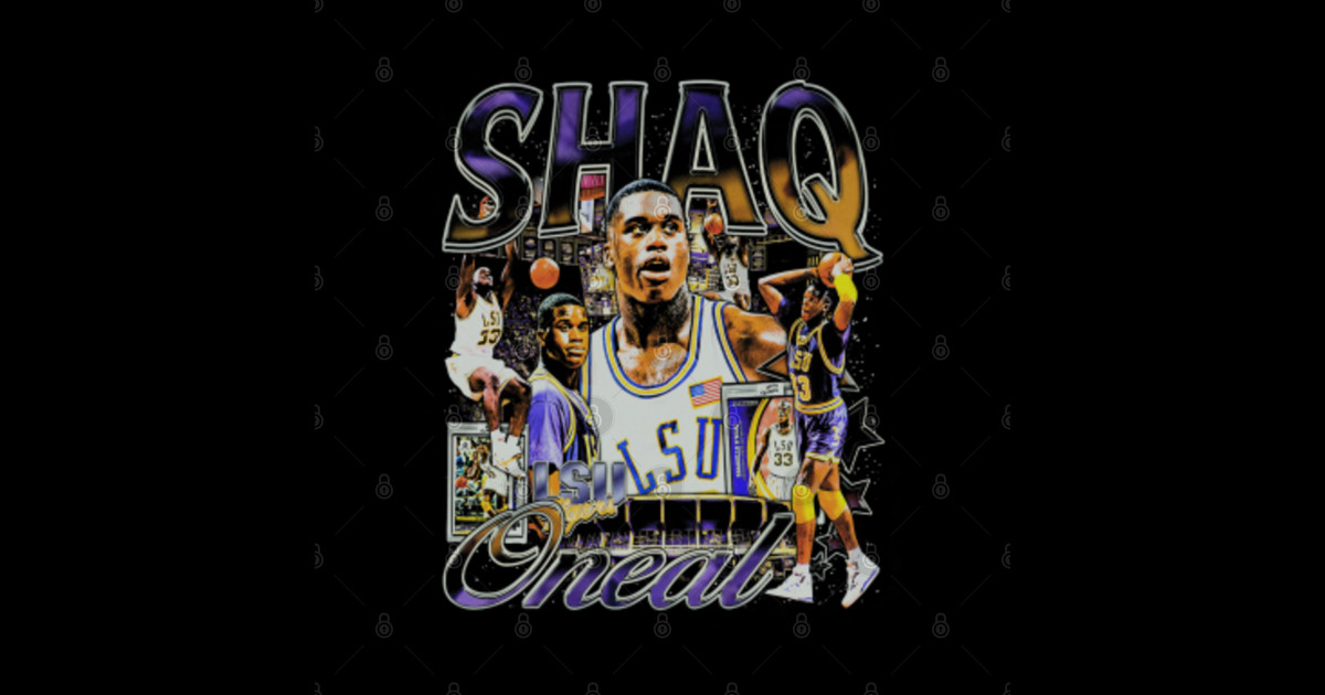 Shaquille O'Neal College Vintage Bootleg - Shaquille Oneal - Posters ...