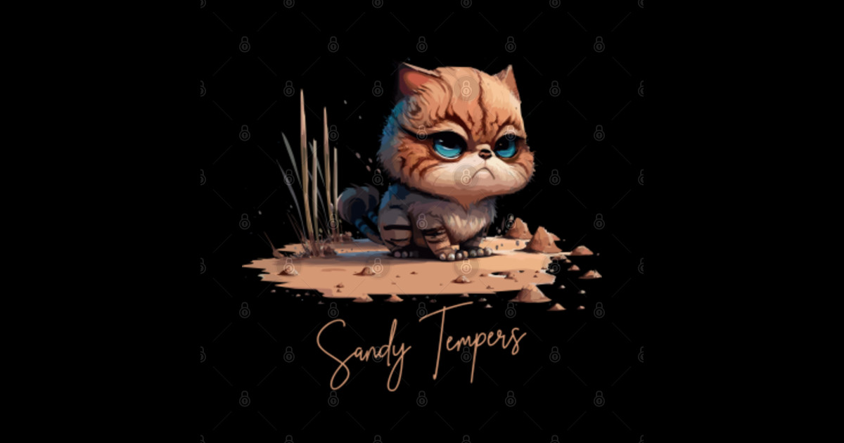 A Purrfect Moment in the Dunes - Desert Kitty Cat - T-Shirt | TeePublic
