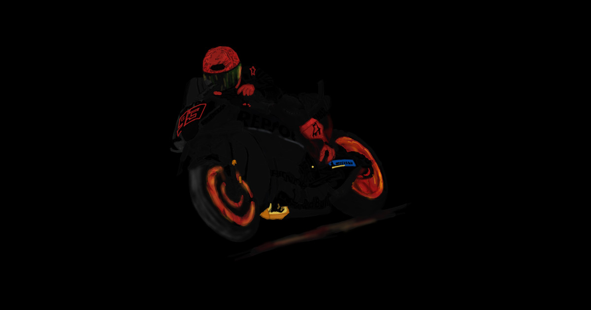 Drawing/Sketching MotoGP Team No 93 - Motogp - Sticker | TeePublic