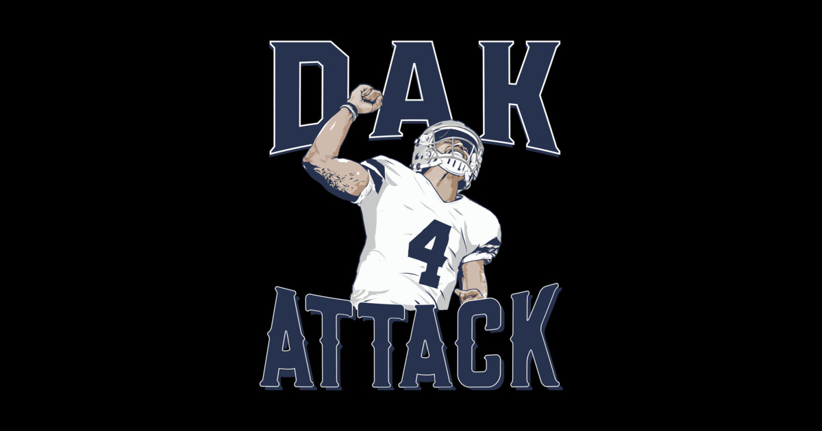 Dak Attack Dallas Cowboys Team - Dallas Cowboys - Sticker | TeePublic