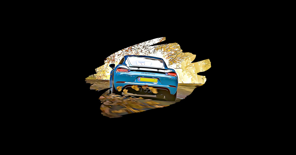 Cayman GTS Art Print - Car - Sticker | TeePublic