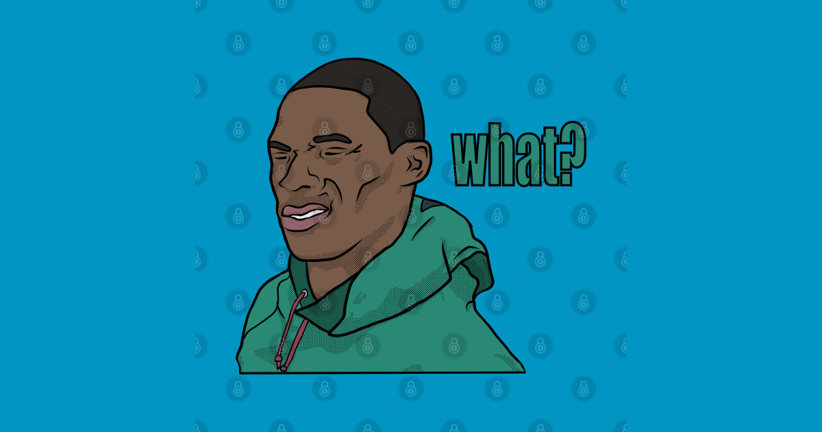 Russell Westbrook "What?" - Russell Westbrook - T-Shirt | TeePublic