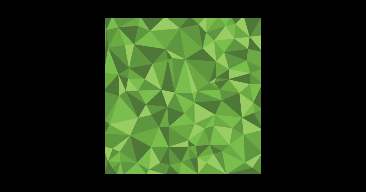 Green Triangles - Geo - Sticker | TeePublic