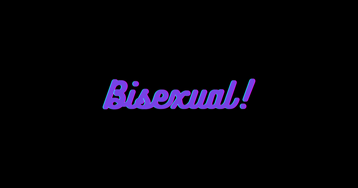 Bisexual! - Neon Bi Pride Colors - Bisexual - Sticker | TeePublic