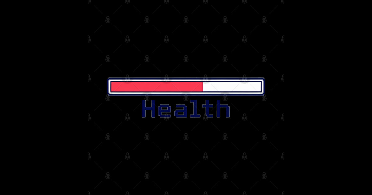 Pixel Health Bar Gamer - Retro Gaming Gift - Posters and Art Prints ...