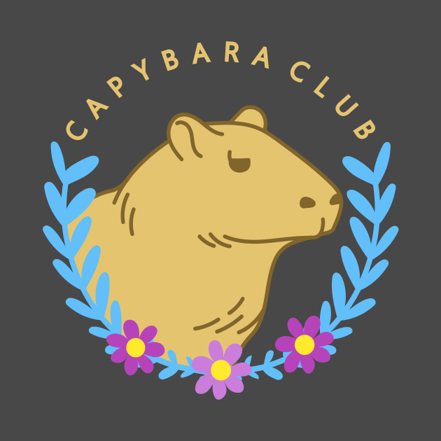 Capybara Club - Capybara - T-Shirt | TeePublic