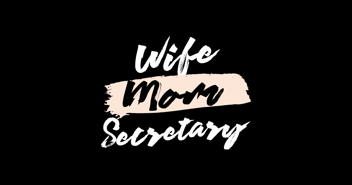 Cute Wife Mom Secretary Gift Idea - Secretary Gift Idea - Sticker ...