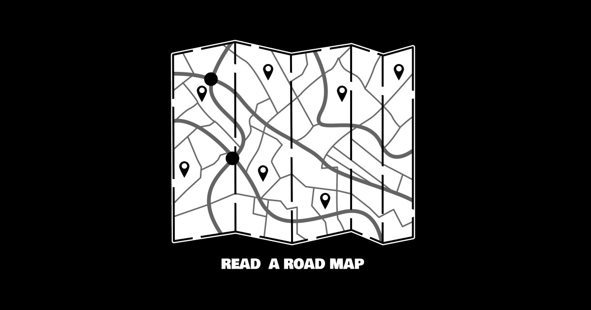 Read a Road Map - Read A Road Map - Sticker | TeePublic