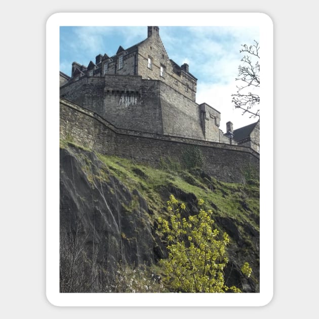 Edinburgh Castle, Scotland - Edinburgh Castle - Sticker | TeePublic