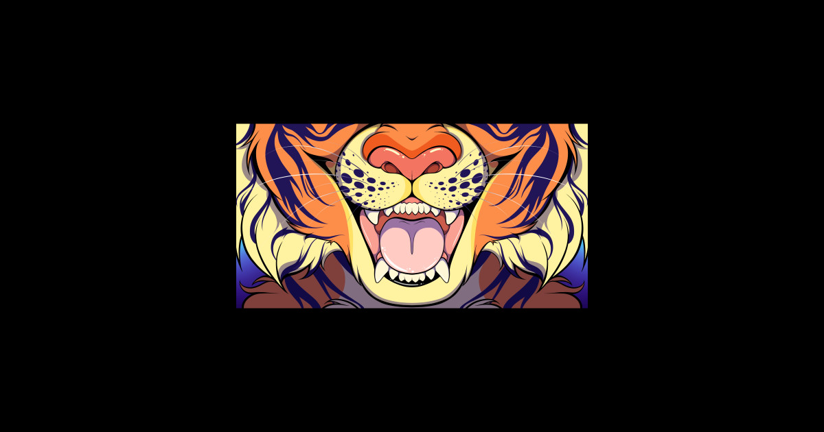 Tiger maw - Furry - Sticker | TeePublic