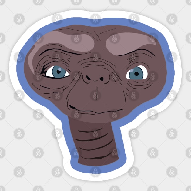 E.T - Extraterrestrial - Sticker | TeePublic