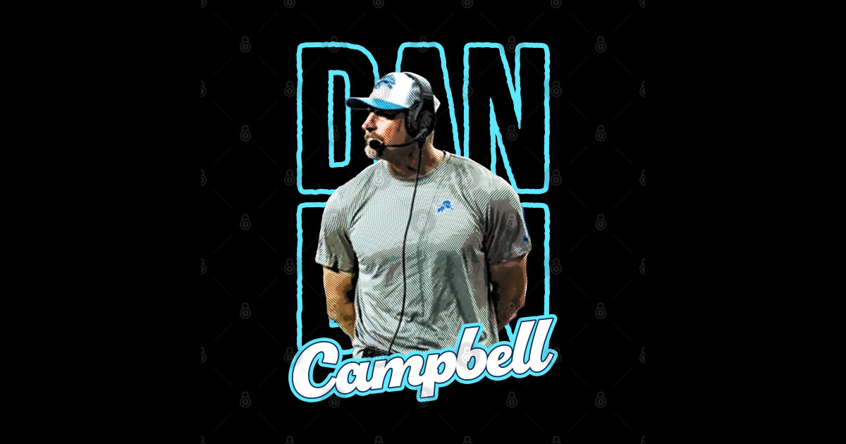 Dan-Campbell - Dan Campbell - Sticker | TeePublic