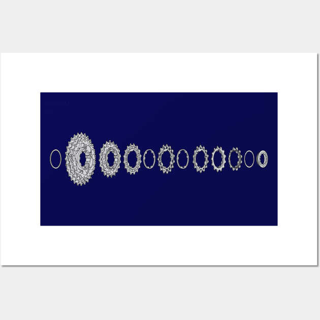 Bike Cassette Exploded View - Bike Parts - Posters and Art Prints ...