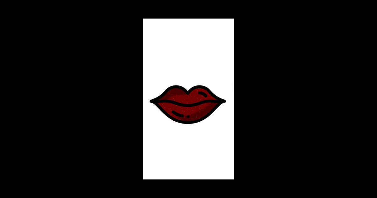 Lips emoji - Lips Emoji - Sticker | TeePublic