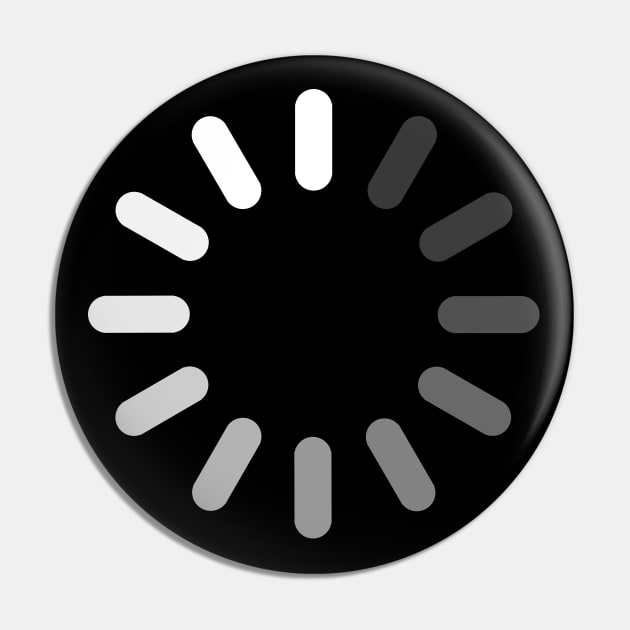 Throbber Loading Icon - Loading Icon - Pin | TeePublic